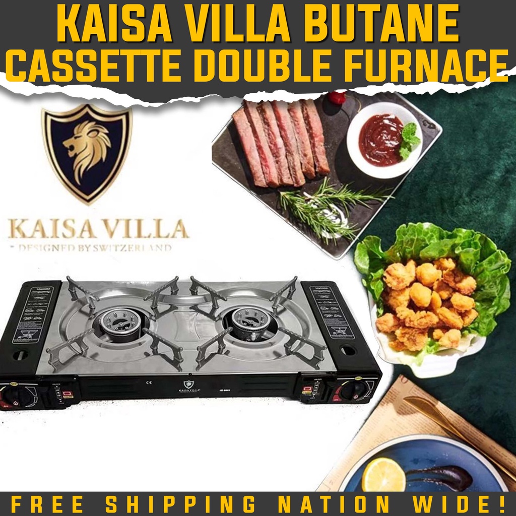 KAISA VILLA Butane gas stove household butane gas stove with double ...