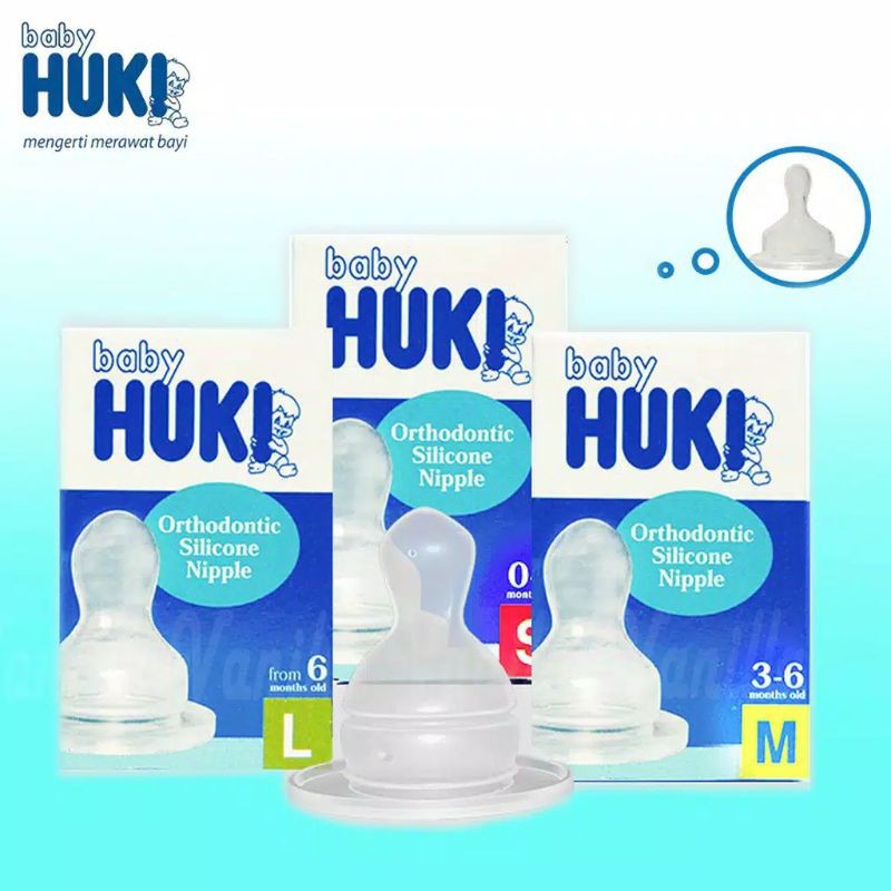 Huki Dot Milk Dot Sprawl Orthodontic Silicone Nipple | Shopee Philippines