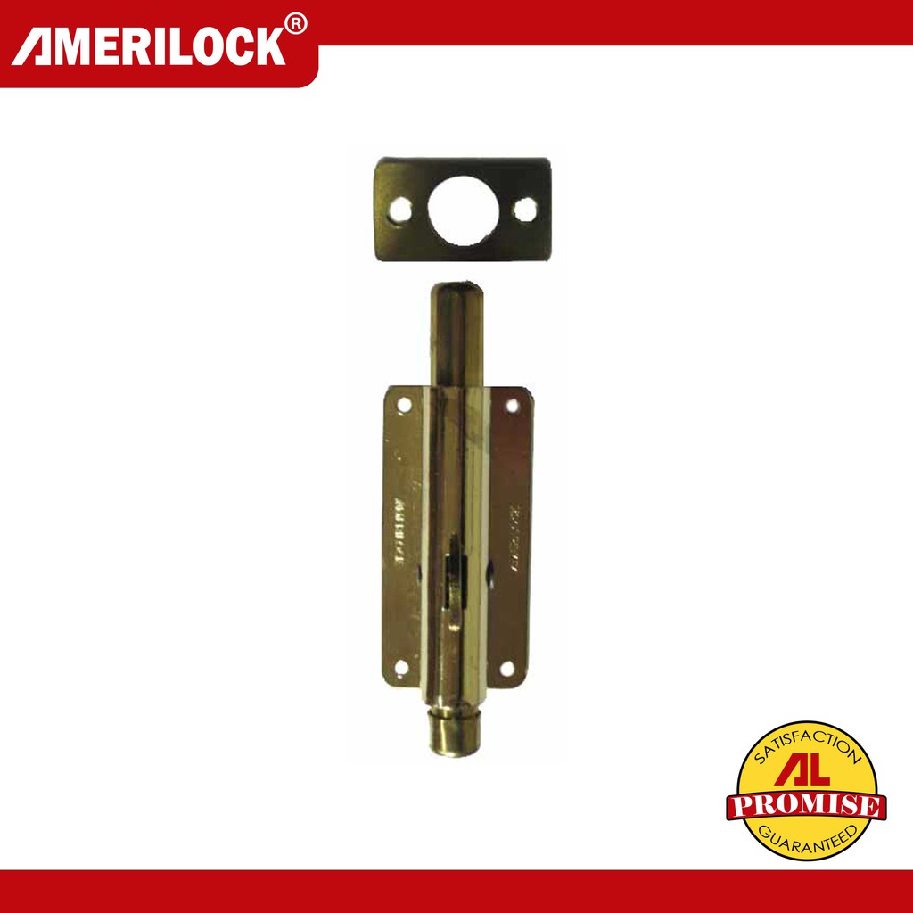 AMERILOCK Foot Door Bolt 4 inches Satin Brass Finish (AL 640 SSP ...