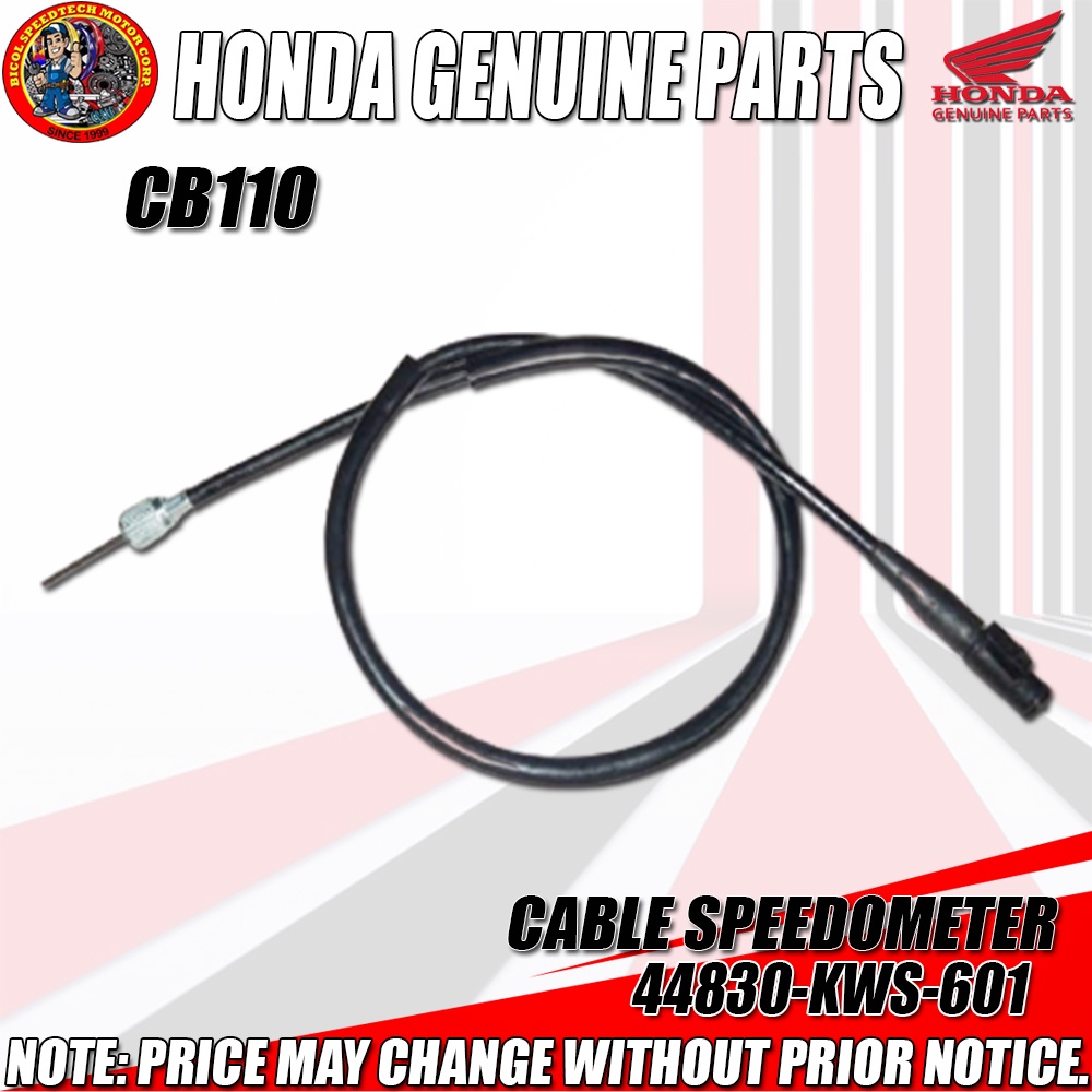CB110 CABLE SPEEDOMETER (HPI) (Genuine: 44830-KWS-601) | Shopee Philippines