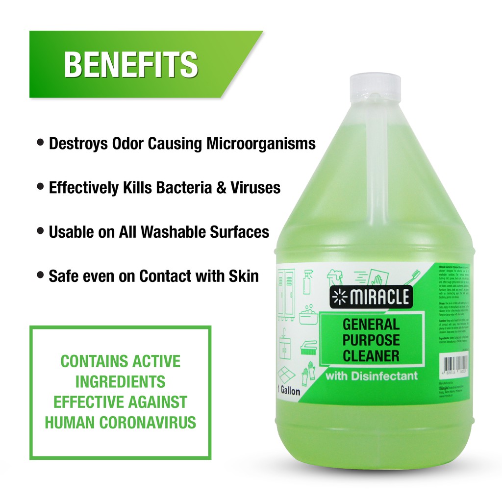 Miracle Clean General Purpose Cleaner With Disinfectant 1 Gallon kiAG ...