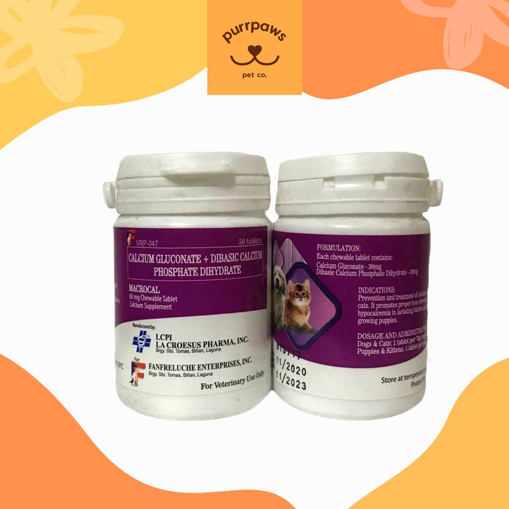 Macrocal Calcium Supplement Chewable Tablet 50 Tablets (October 2024 ...