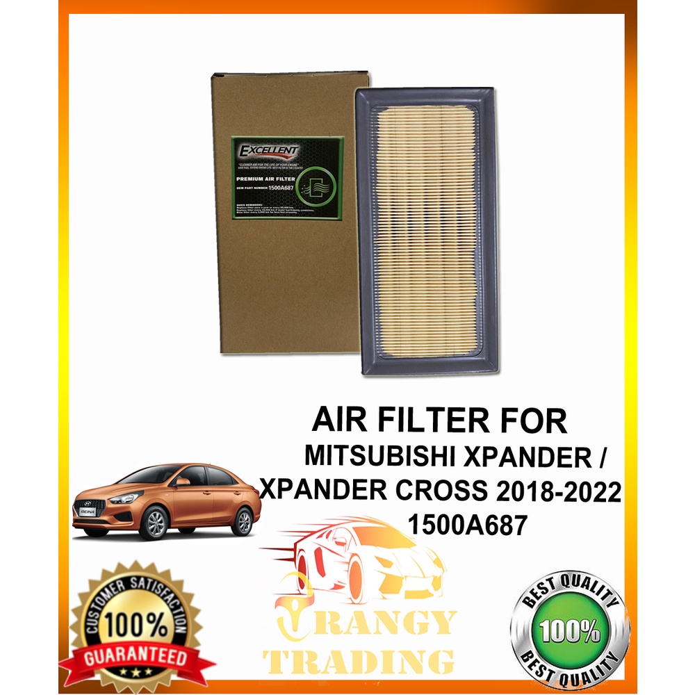 EXCELLENT AIR FILTER For Mitsubishi Xpander , Xpander Cross 2018 to ...