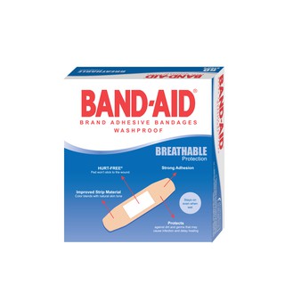 Band-Aid Adhesive Washproof Bandages 50s | Shopee Philippines