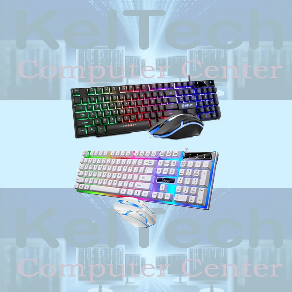 Inplay Stx360 Colorful Keyboard and Mouse Set Combo Wired Keyboard ...