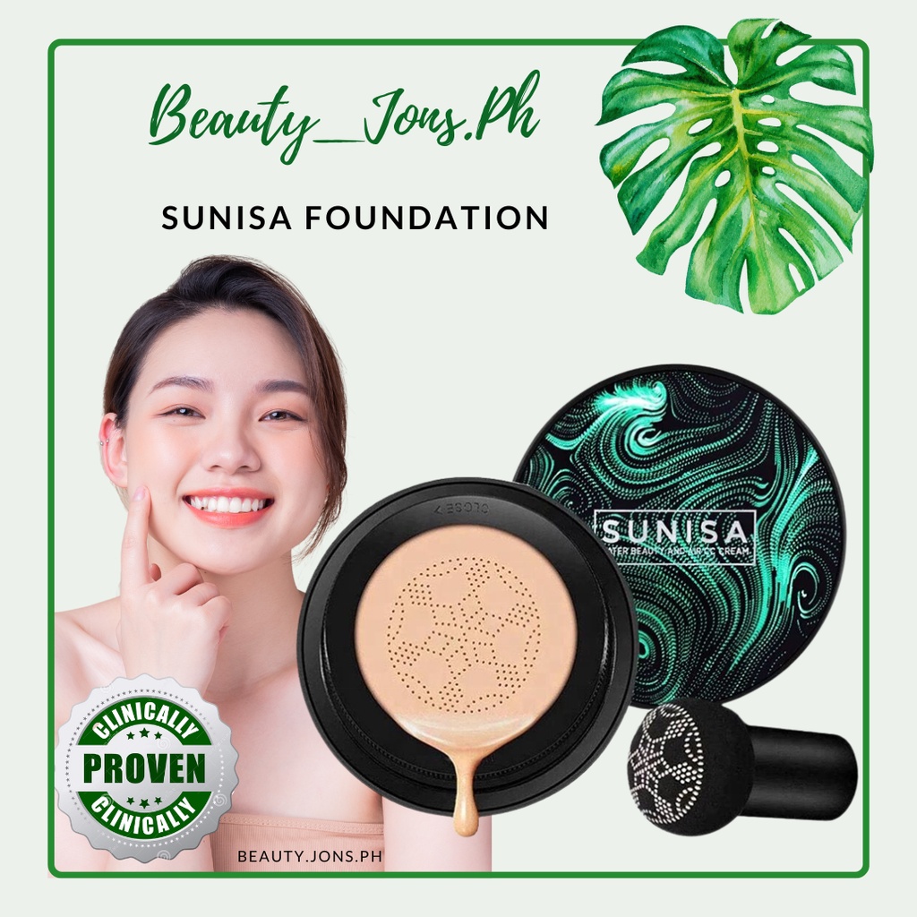 ORIGINAL SUNISA Foundation Mushroom Head Air Cushion Waterproof BB Cream Frost Concealer Oil ...