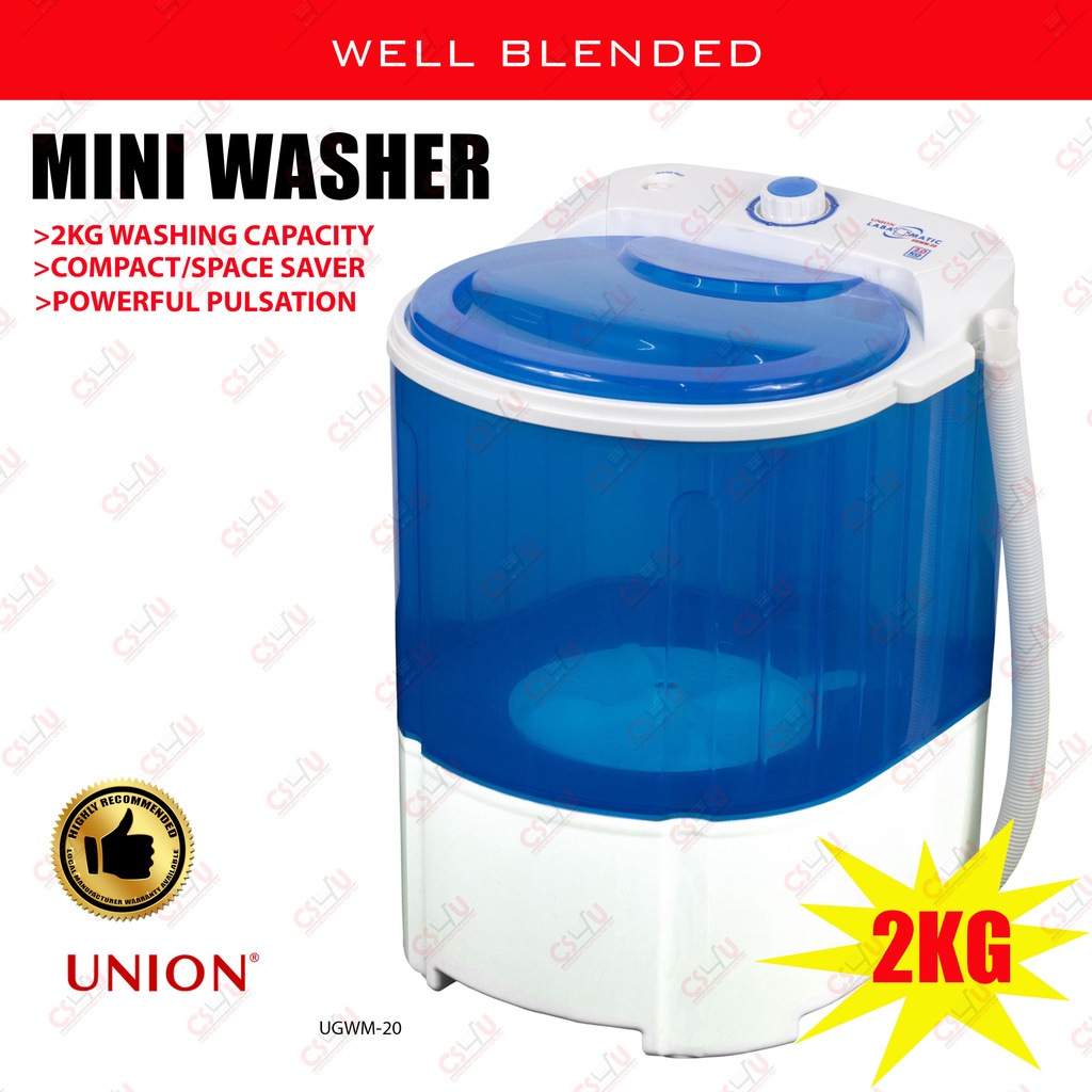 PERSONAL WASHING MACHINE 2.0 KG UNION UGWM-20 | Shopee Philippines
