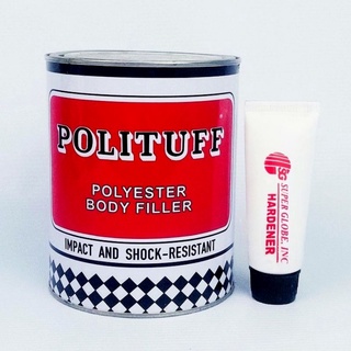 POLITUFF WITH HARDENER BODY FILLER GALLON (4L)/(1LITER) | Shopee ...