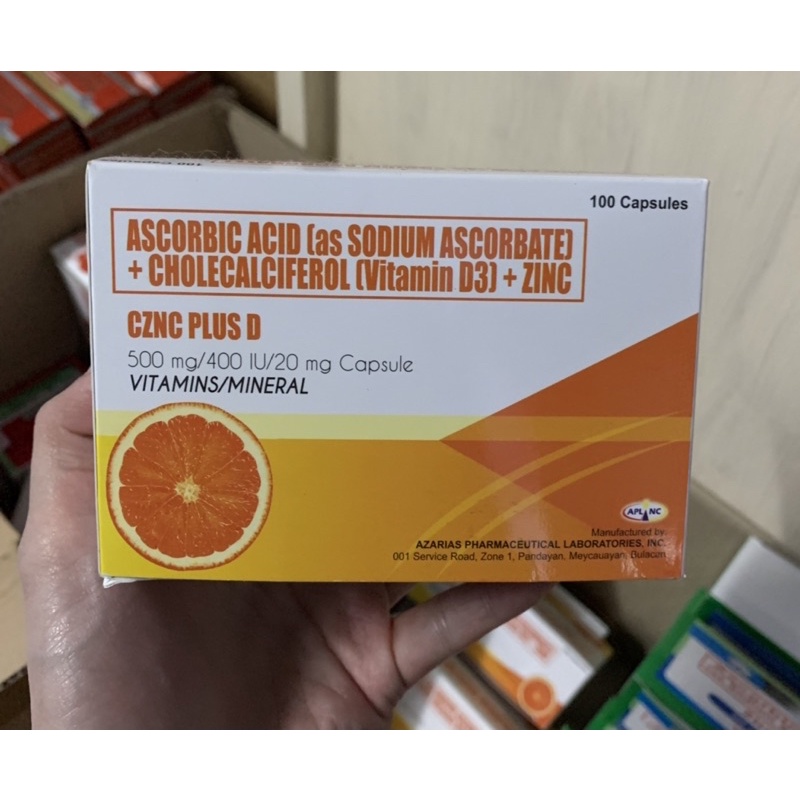 VITAMIN C + VITAMIN D3 + ZINC ( CZNC PLUS D ) CAPSULES | Shopee Philippines