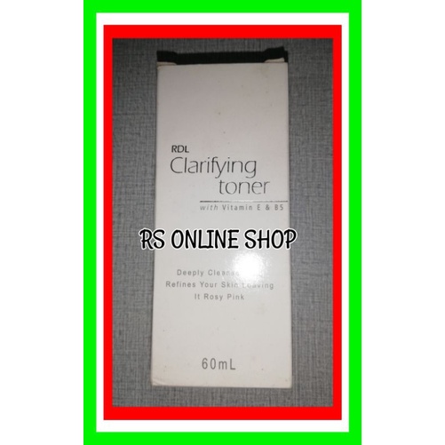 RDL CLARIFYING TONER 60ML and 120ml #RSONLINESHOP 🇮🇹 | Shopee Philippines