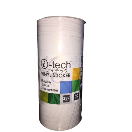 ROLL A3 ITECH Vinyl Sticker Waterproof Matte/Glossy(297 mm x 50 meters ...