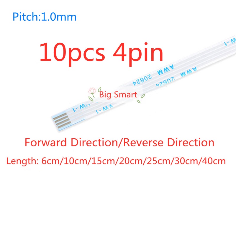 10pcs 4pin FFC FPC Ribbon Flexible Flat Cable LCD Cable 4P Same ...