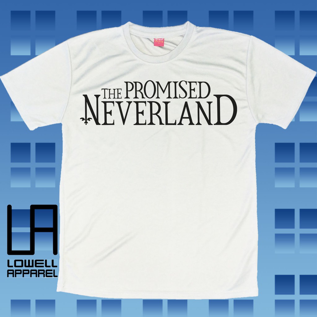 The Promised Neverland Logo Anime T-shirt - Unisex - Sublimation - Dri ...