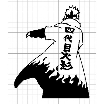 Vinyl Decal Sticker | Naruto Theme Minato Silhoutte | Cars Motorcycles ...