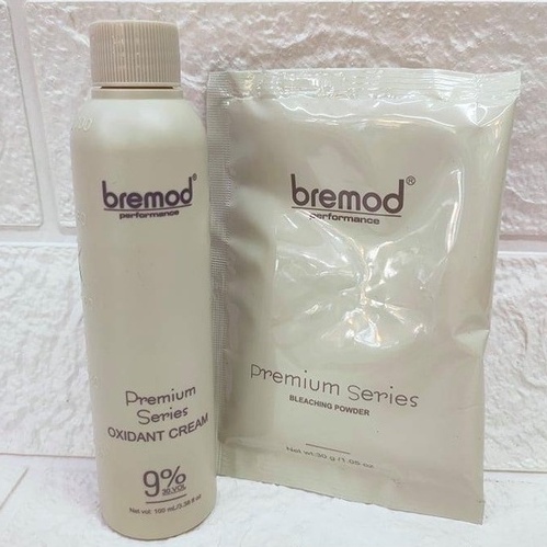 1 set Bremod Premium Oxidant 100mL + Bremod Premium Bleaching Powder ...