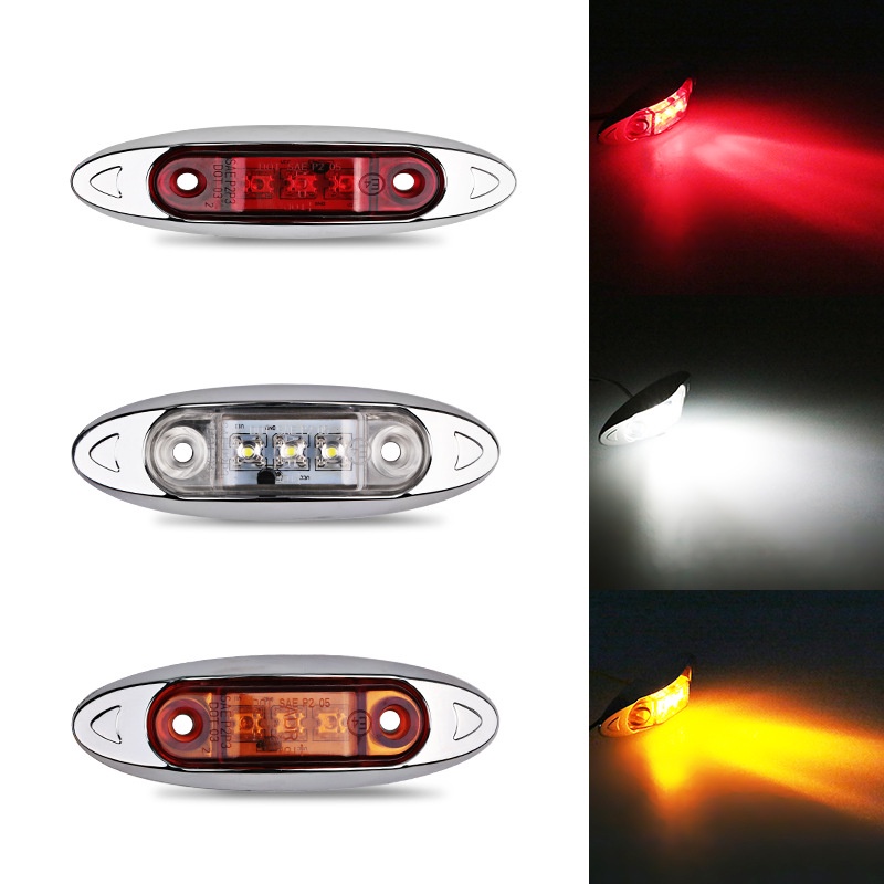 12v 24v white LED Side Marker Light Clearance Lamp 10-30v Car Truck ...