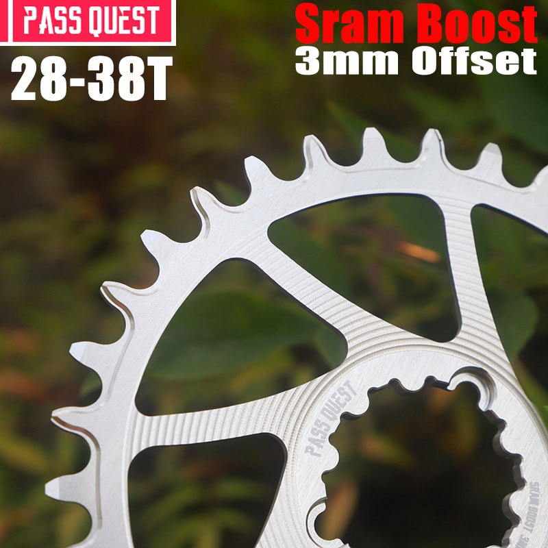 Silver For SRAM Gx xx1 Eagle GXP 3mm Offset PASS QUEST Crankset MTB ...