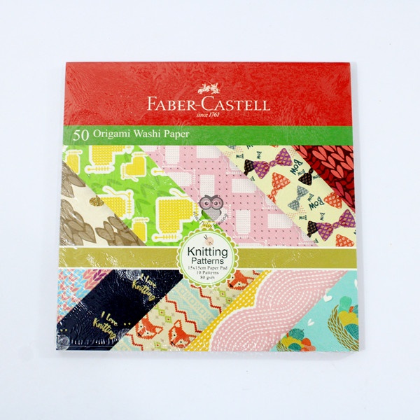 Faber Castell Knitting Patterns Origami Washi Paper | Shopee Philippines