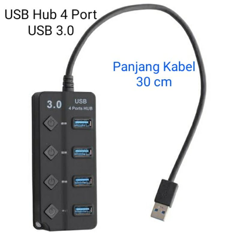 Usb HUB 4 Port USB 3.0 ON OFF Switch | Shopee Philippines