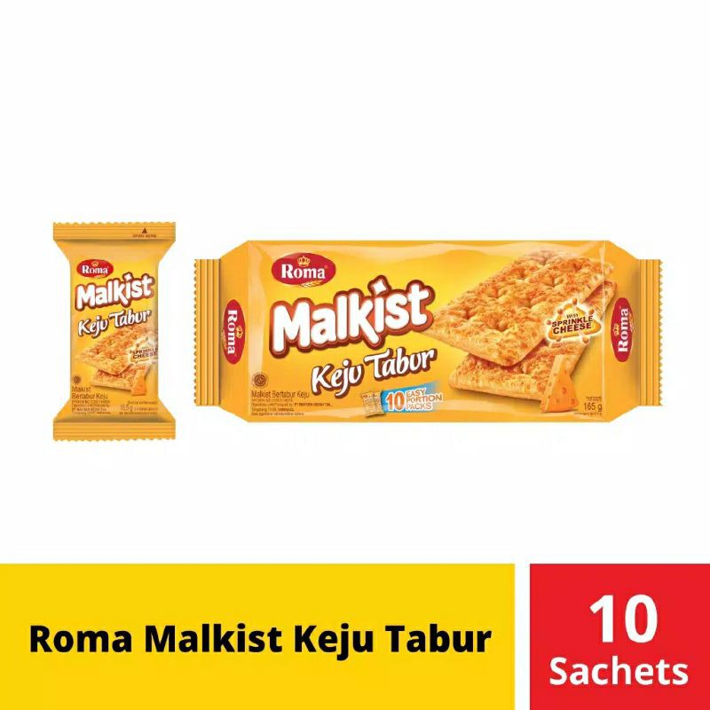 Roma Malkist Sprinkle Cheese 165 gr contains 10 sachets | Shopee ...