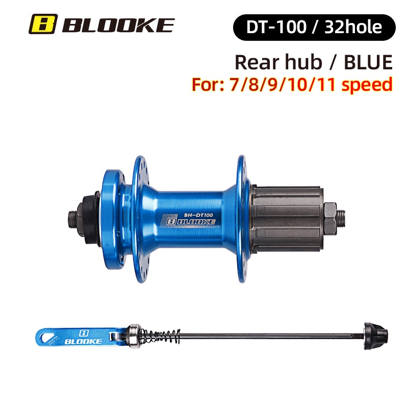 BLOOKE Hub 32 Holes 36 Holes Mountain Bike Disc Hubs Front & Rear MTB ...