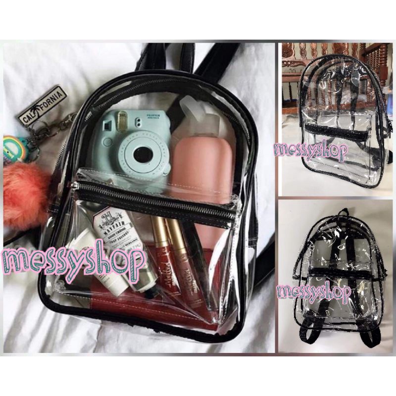 TRANSPARENT BACKPACK PVC BAG WATERPROOF | Shopee Philippines