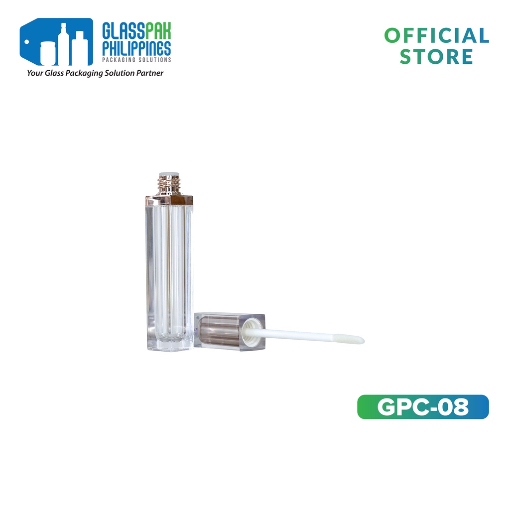 Glasspak 6ML ABS Material Empty Clear Bottle Container Rose Gold And ...