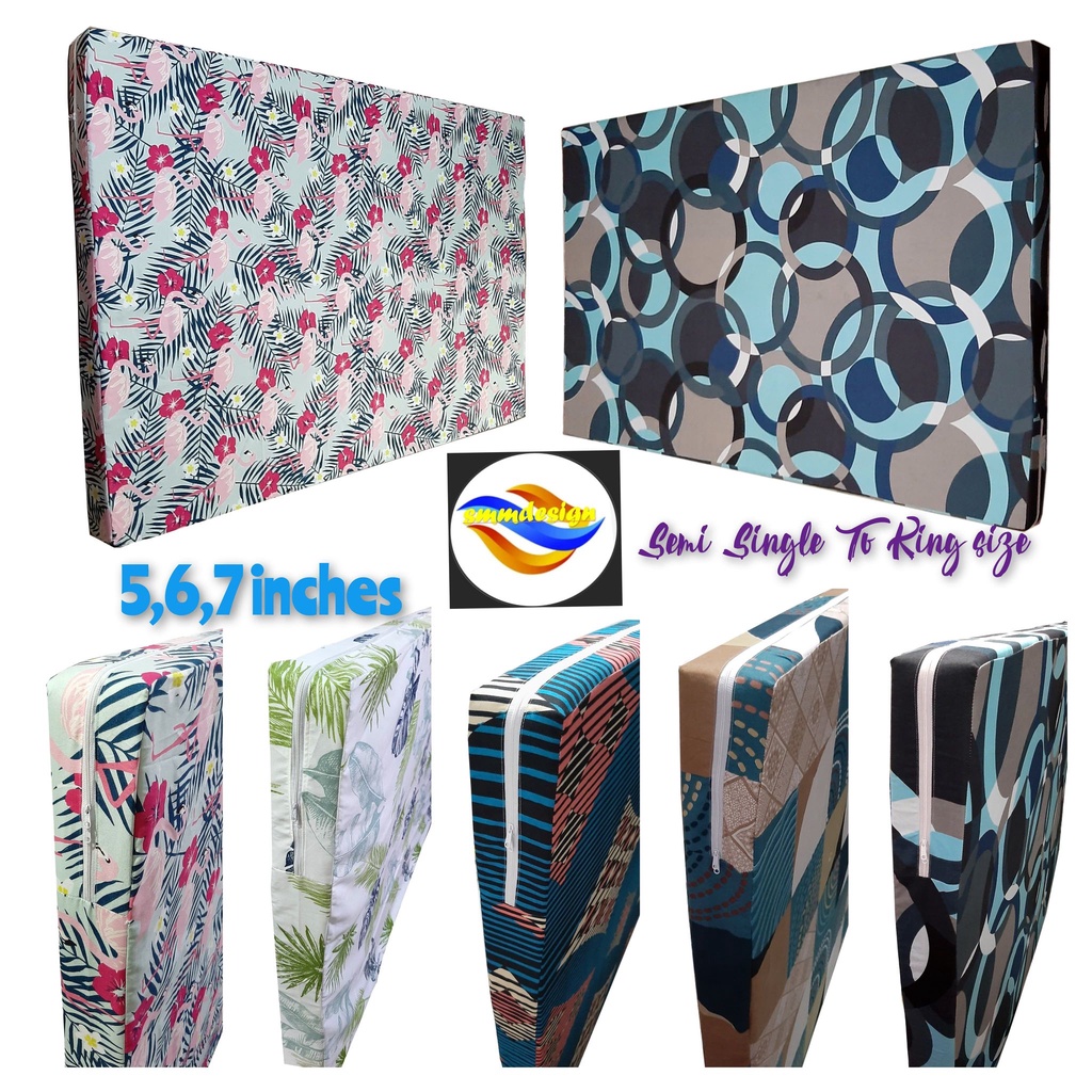 5,6,7 INCHES FOAM COVER/PREMIUM CANADIAN/ L-SHAPED TYPE LONG ZIPPER ...