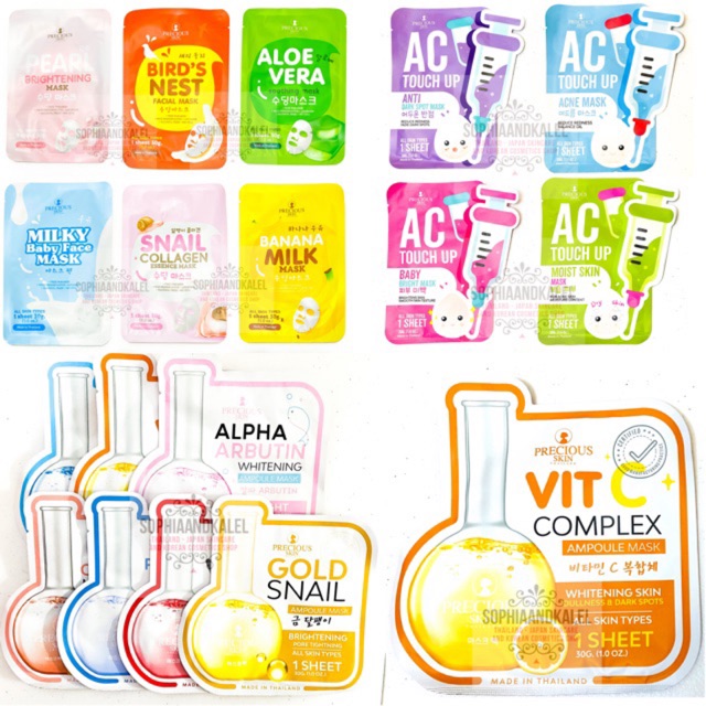Precious Skin 3D Sheet Facial Masks from Thailand | Shopee Philippines