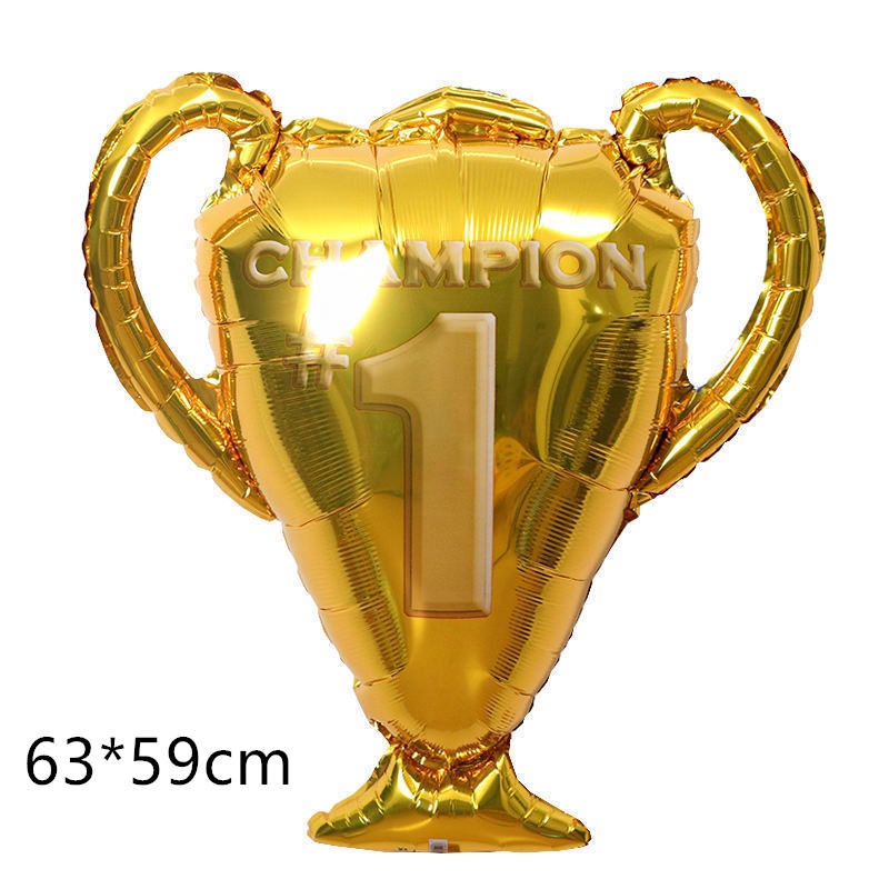 Basketball Football Tennis Baseball Champion Trophy Foil Balloon Sports ...