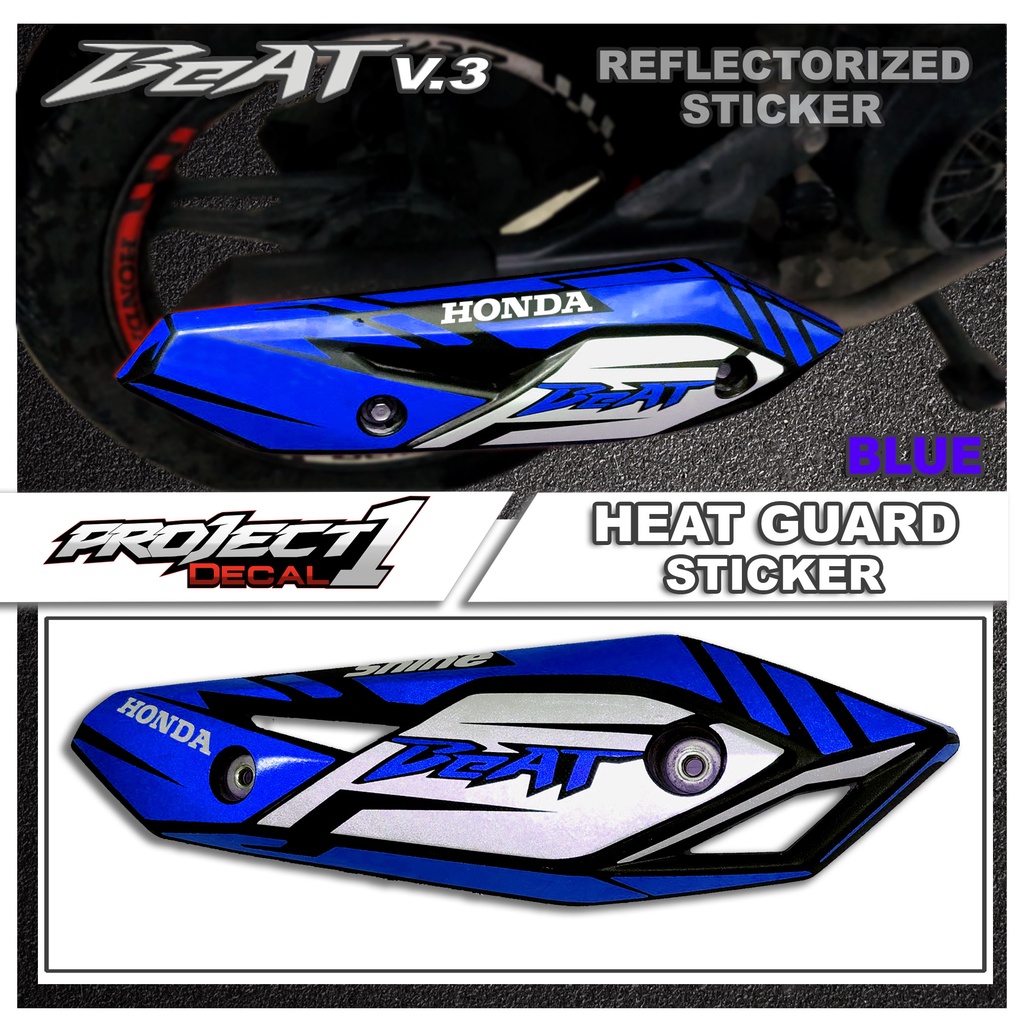 HONDA BEAT FI V2/V3 HEATGUARD REFLECTORIZE STICKER | Shopee Philippines