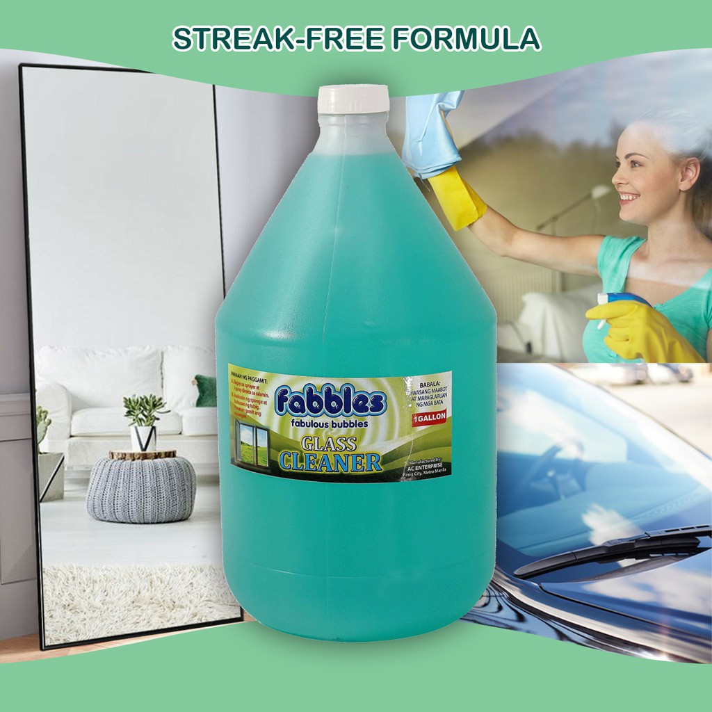 Fabbles Glass Cleaner (Gallon) - max of 6 gals per check out | Shopee ...