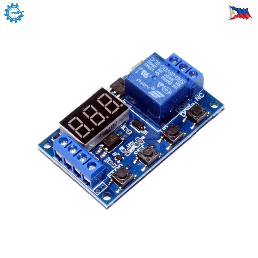 Time Delay Relay Module Timer Switch with 3-digit display | Shopee ...