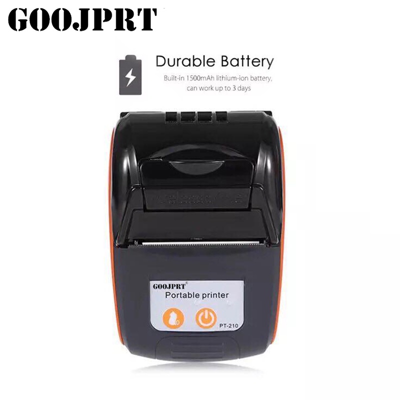 GOOJPRT PT-210 Portable Thermal Printer Receipt Printer(Bluetooth+Usb ...