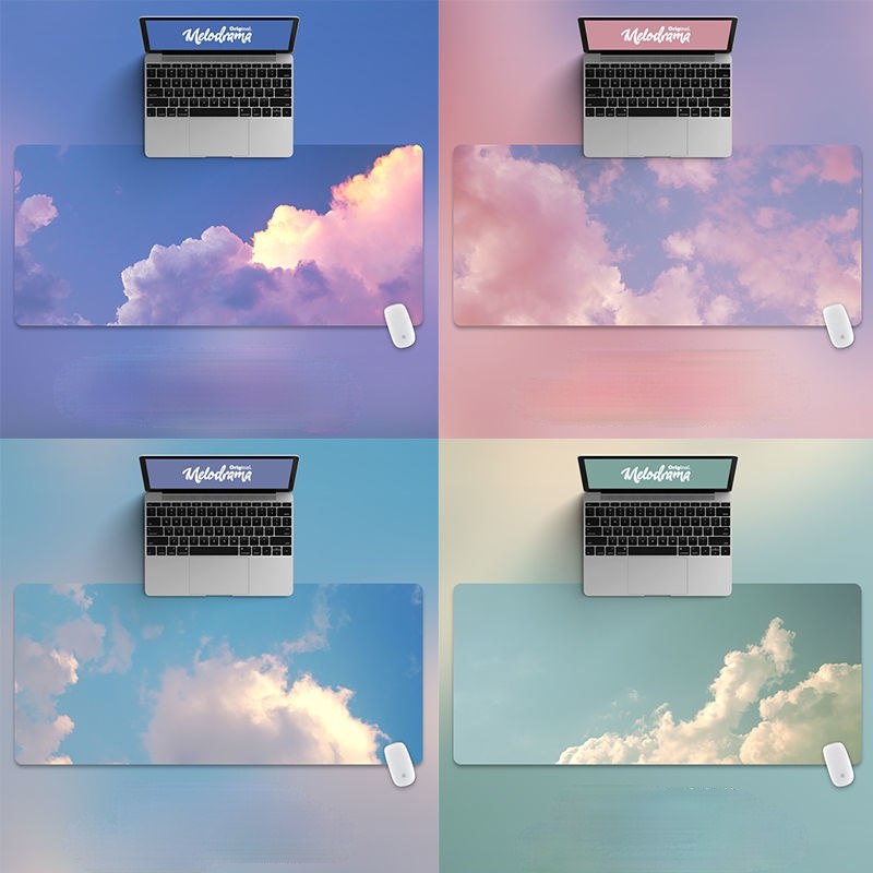 Sky Mouse Pad Super Large Desk Pad Office Computer Keyboard Pads ...