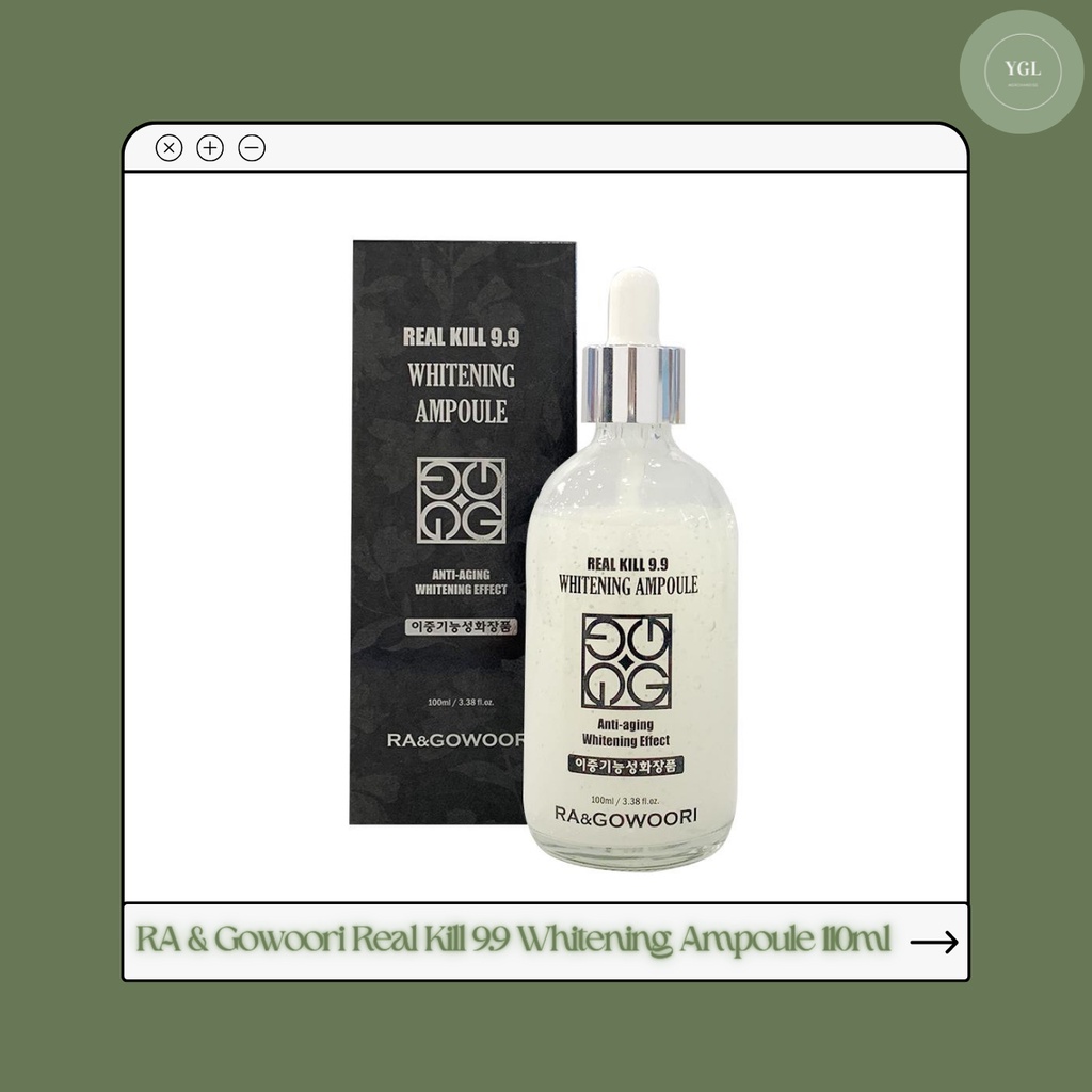 RA & Gowoori Real Kill 9.9 Whitening Ampoule 110ml | Shopee Philippines