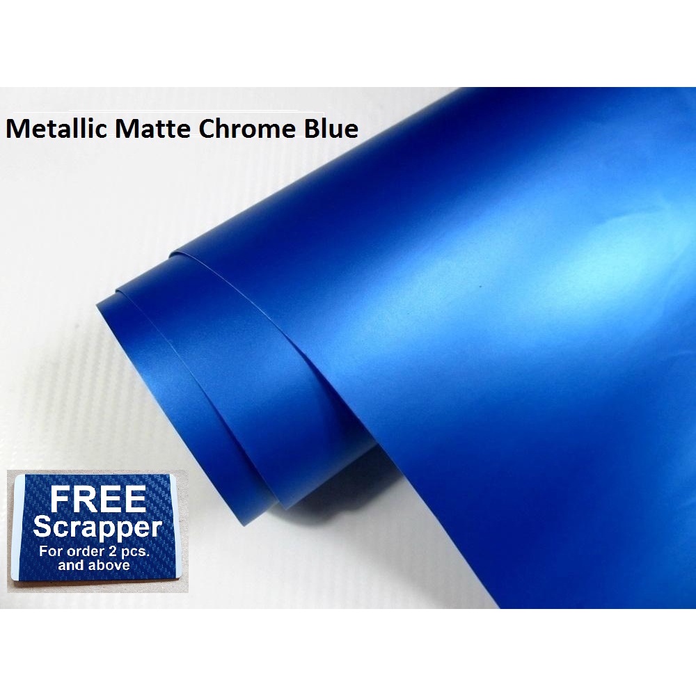 Vinyl Sticker Metallic Matte Chrome Blue | Shopee Philippines