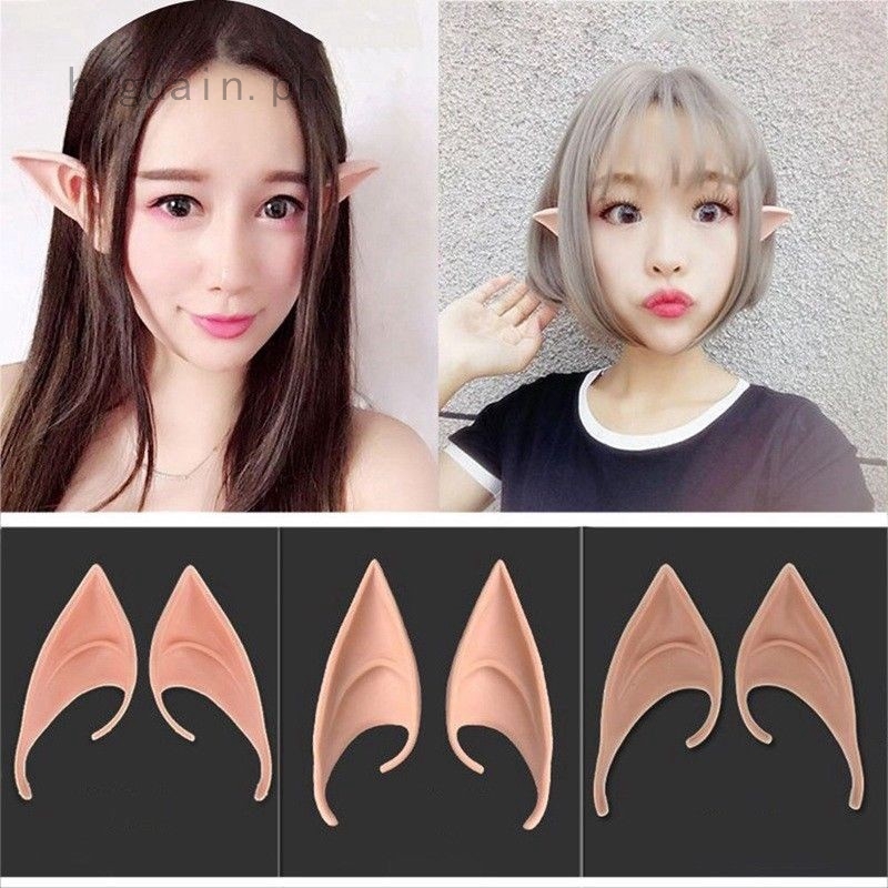 Hobbit Latex Elf Ears Cosplay Party Props Halloween Costume Pop Gift ...