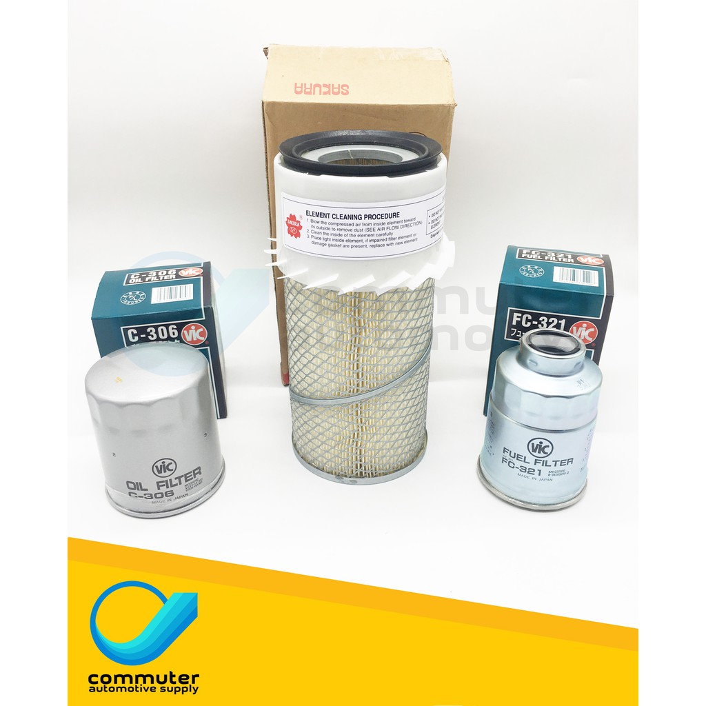 [OIl,Fuel,Air] Oil Filter, Fuel Filter, Air Filter Mitsubishi L300 ...