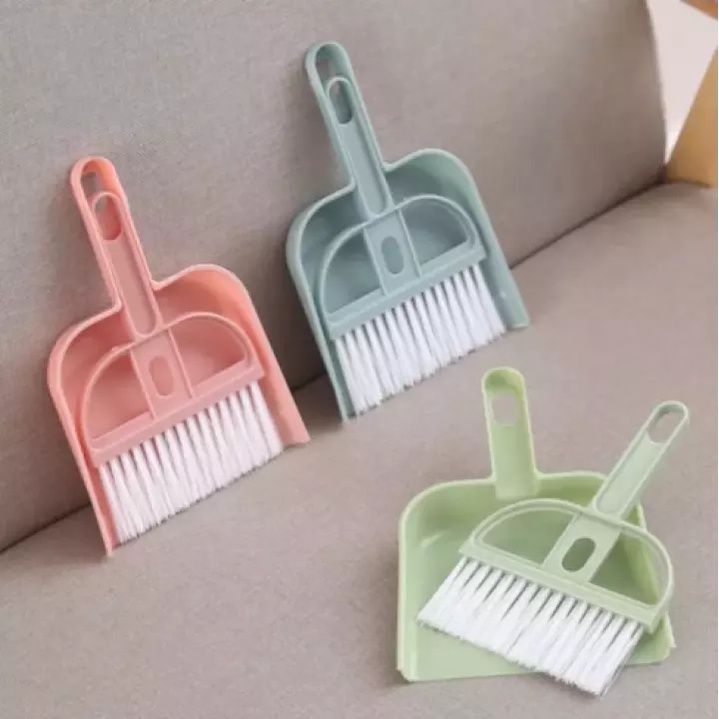 Mini Cleaning Brush and Dustpan Set Desktop Sweep Broom for Computer ...