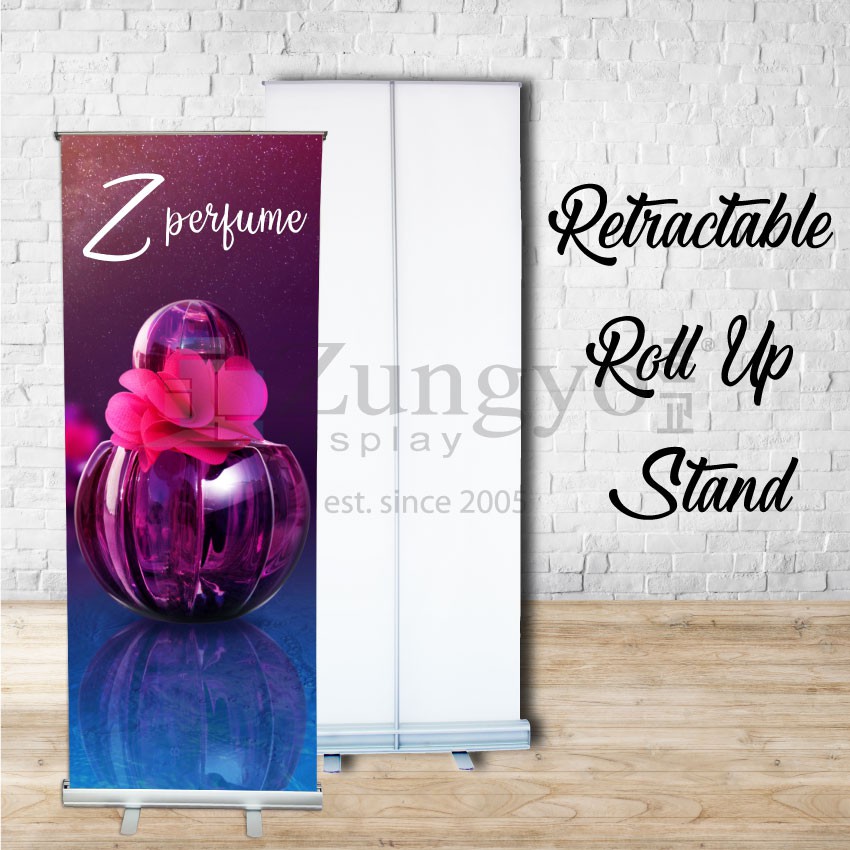 Retractable Roll Up Banner Poster Stand | Shopee Philippines