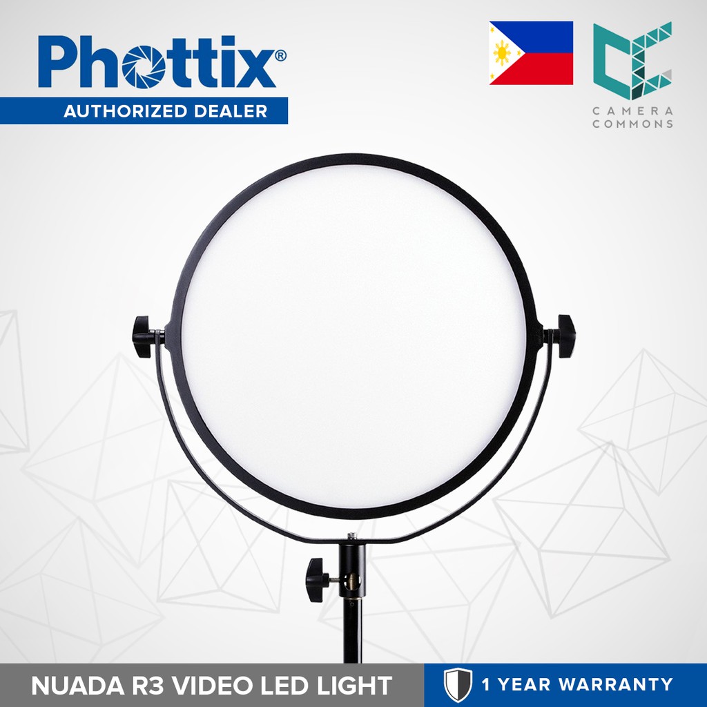Phottix Nuada R3 VLED Video LED Light for Videography and Photography ...