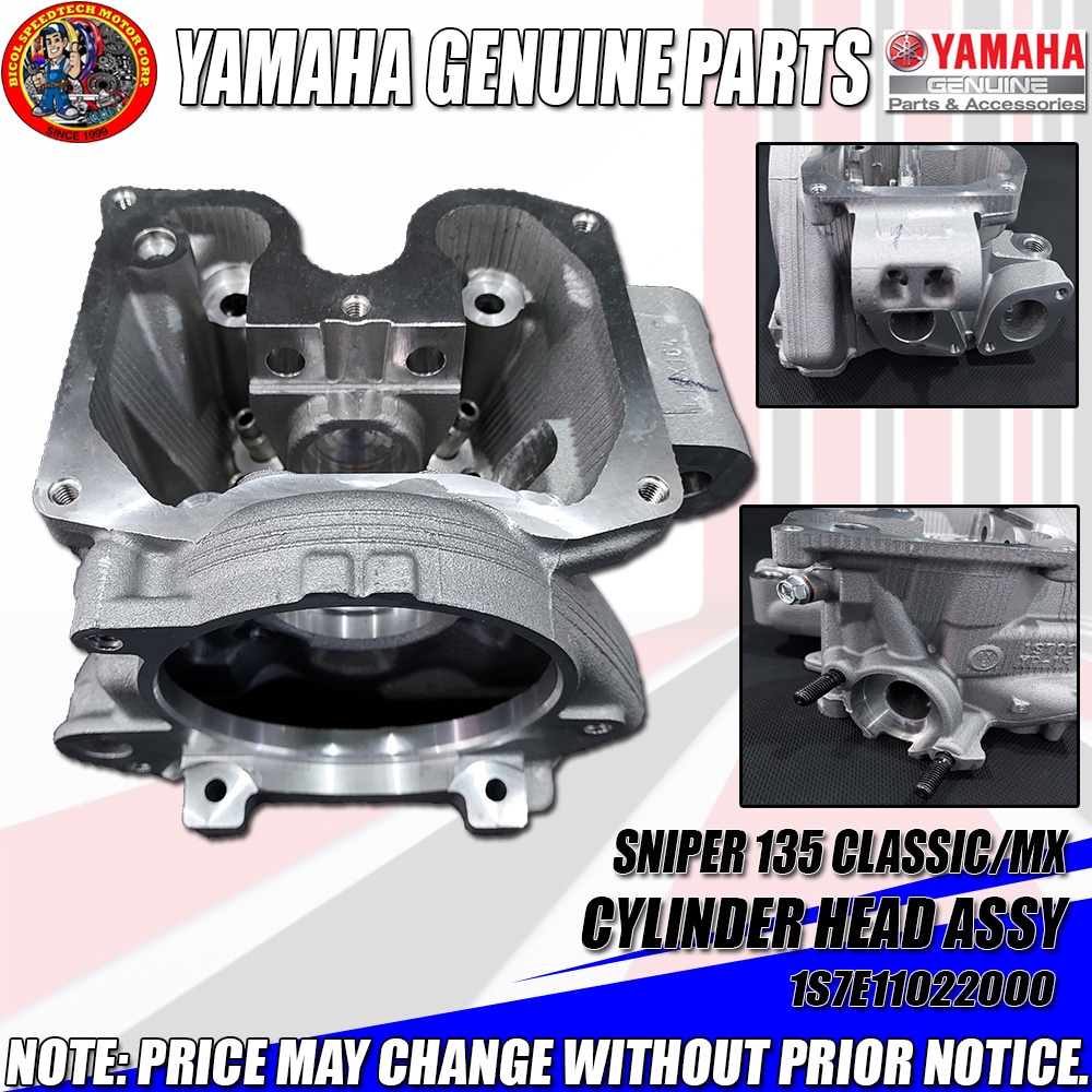 SNIPER 135 CLASSIC/MX CYLINDER HEAD ASSY (YGP) (Genuine: 1S7-E1102-20 ...