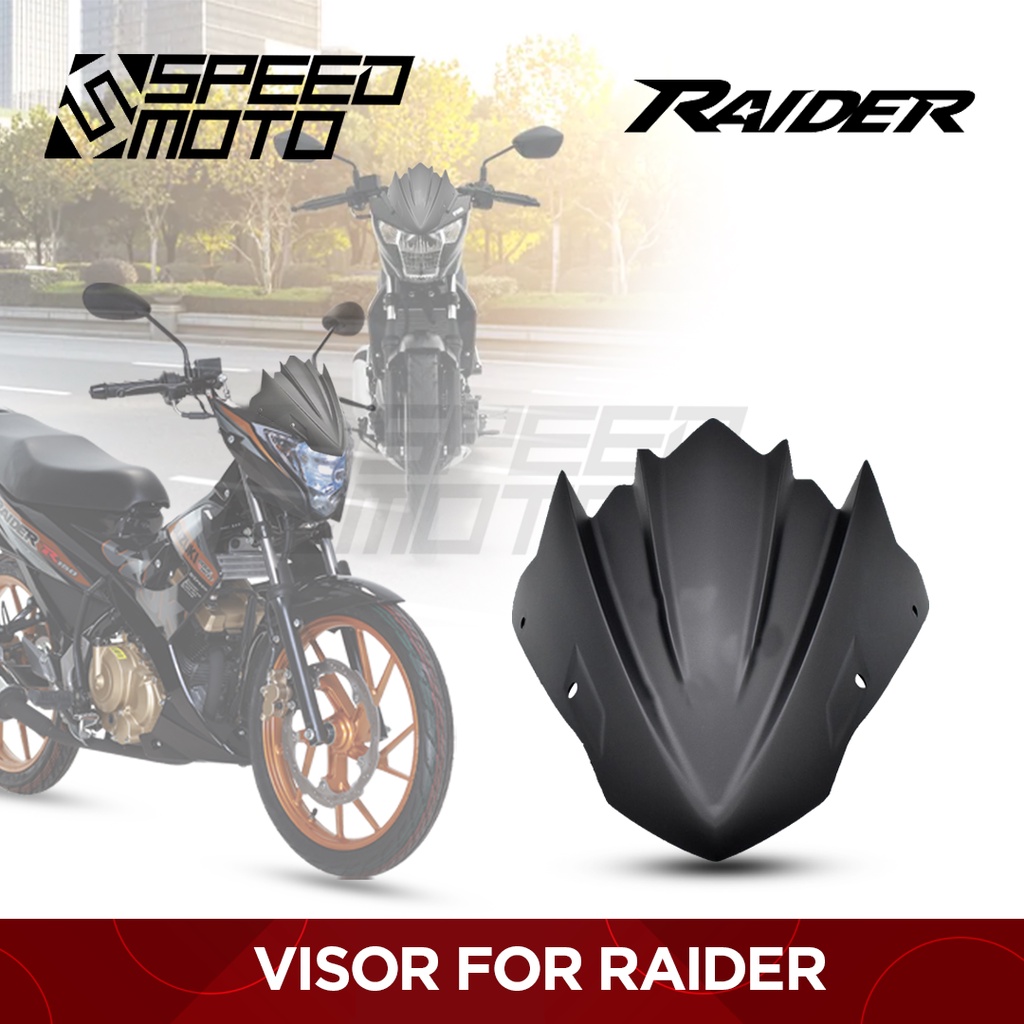 MOKOTO RAIDER 150 VISOR REBORN AND SATRIAN 6533 MATTE BLACK FOR RAIDER ...