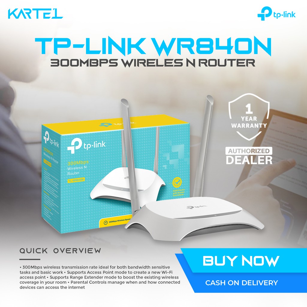 TP-Link TL-WR840N 300Mbps Wireless N Router | Shopee Philippines