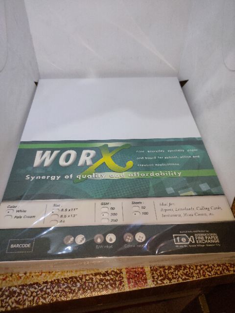 Specialty Paper Worx Paper by ream (100sheets) 200gsm thick board ...
