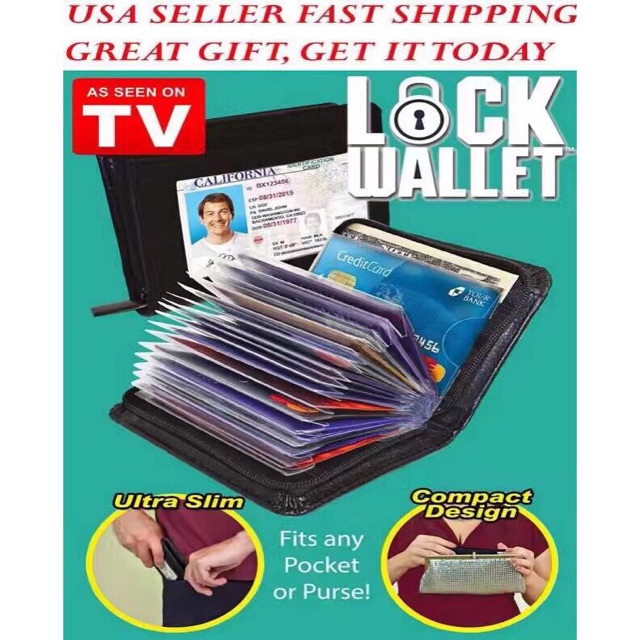 BLOCK WALLET FOR CARDS CASH ID'S HOLD 36 pcs anko | Shopee Philippines