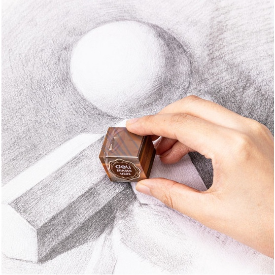 Deli H-302 Multi-Color Eraser - Cute Cake Shape (1 Gum) | Shopee ...