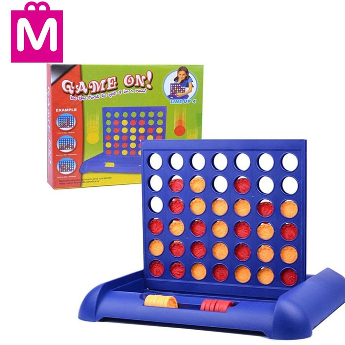 Mitoyos Line Up 4 In a Row 5 Board Classic Connect 4 Game Bingo ...