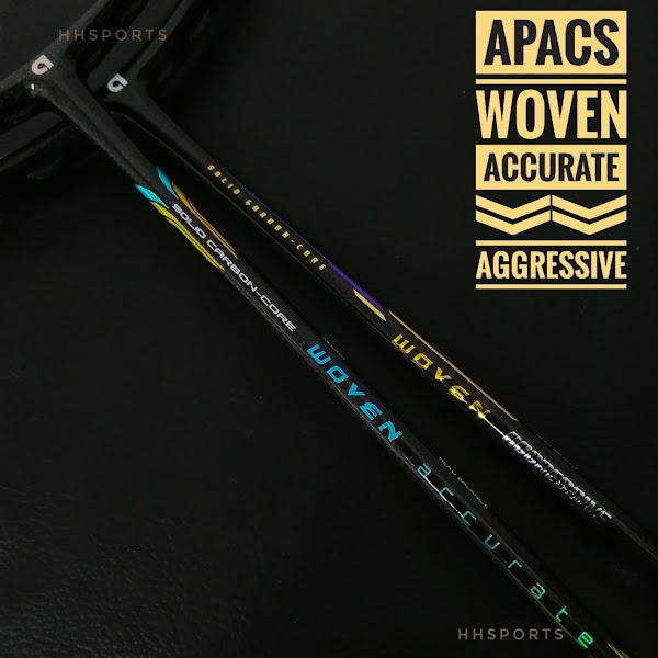 APACS Racket WOVEN Series ACCURATE/AGGRESSIVE ( 38LBS ) 6.8mm slim ...